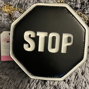 Bags | Stop Sign Shaped Bag Wgold Chain | Poshmark